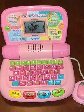 vtech | Toys | Vtech Tote N Go Laptop Pink Kids Educational Computer ...